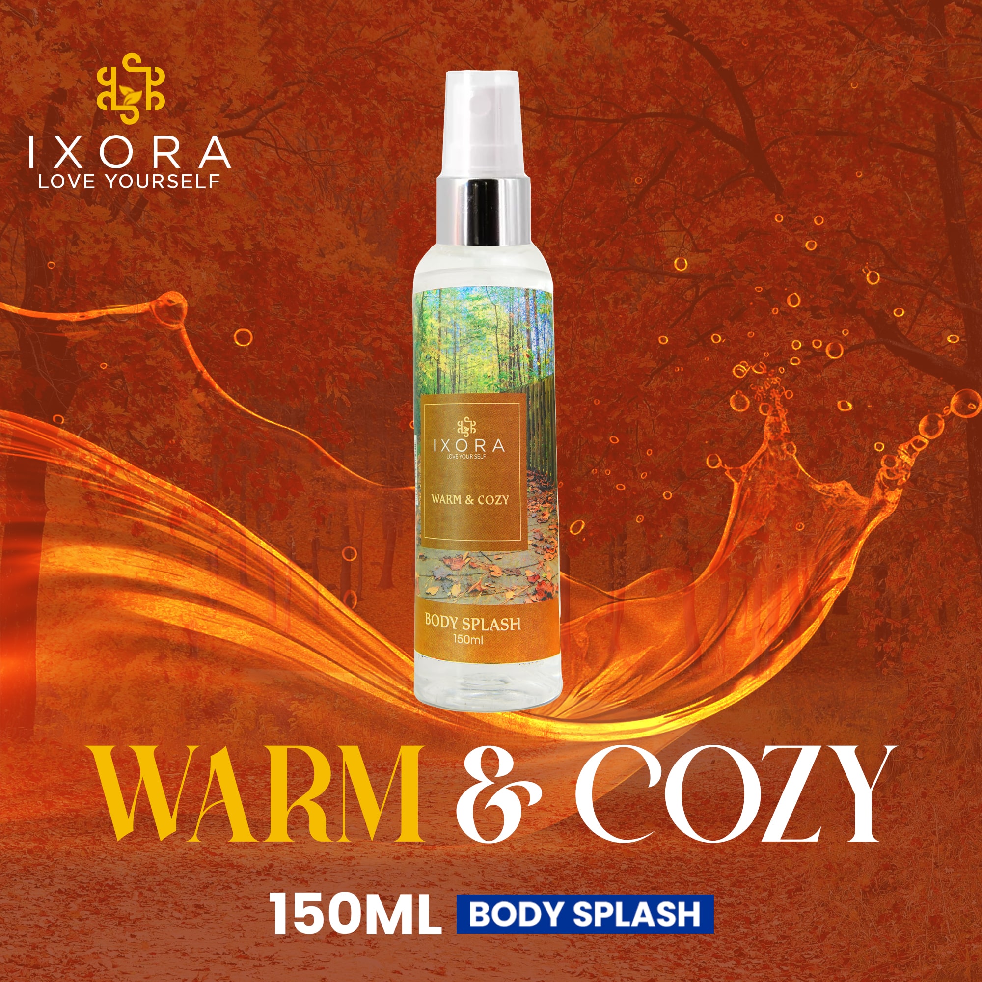 Ixora | Warm & Cozy Body Mist Perfume 150 ML – IXORA